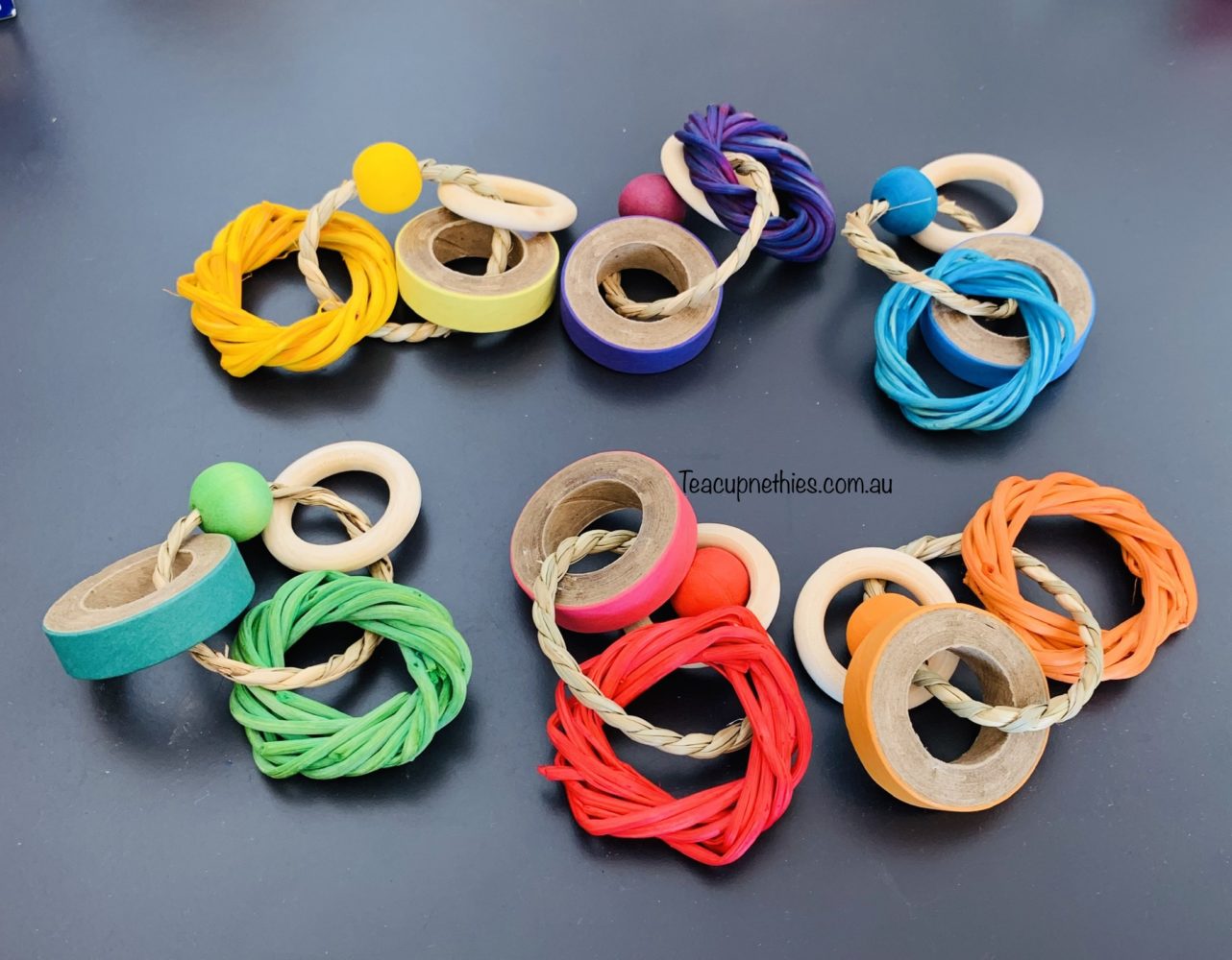 Twisted Keyring Toss Toy | Rabbit Toy | Teacup Nethies