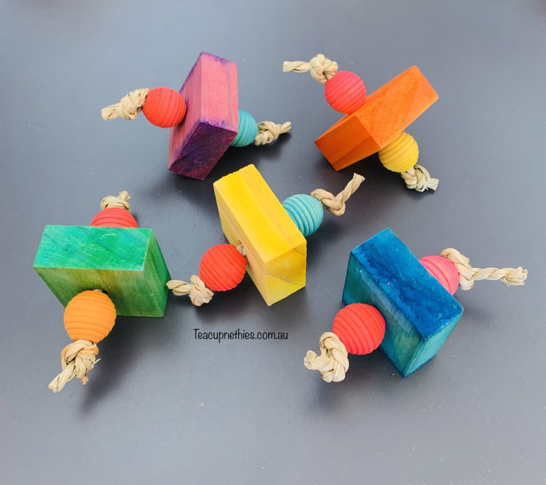 Natural Wood Chew Toy | Rabbit Toy | Teacup Nethies